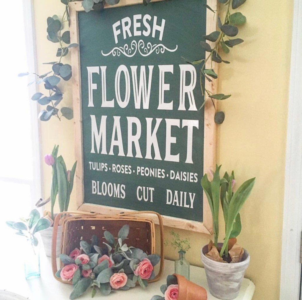 DIY Flower Market Sign – Sweet Southern Grace